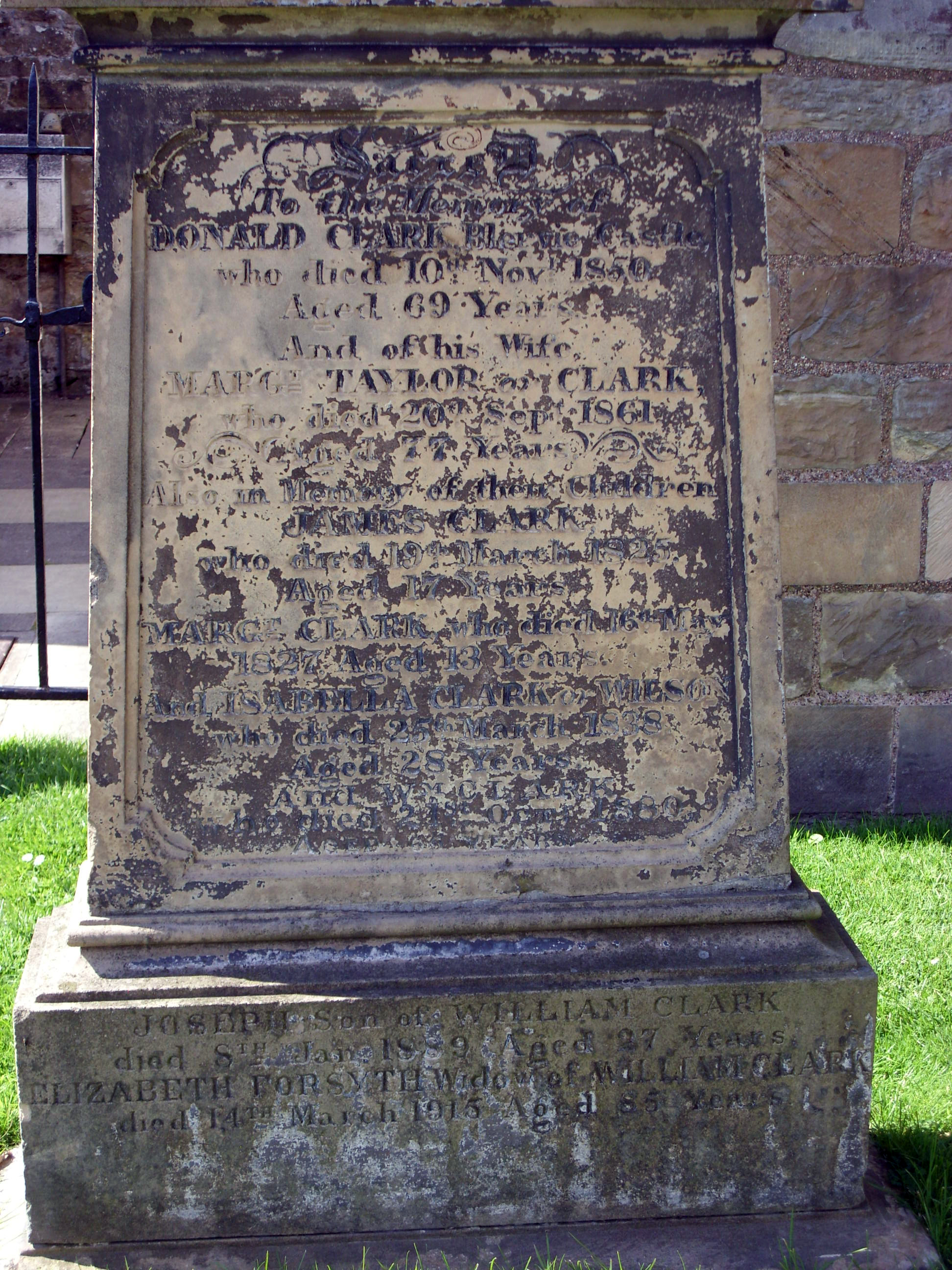 Elgin Cathedral Burial Ground