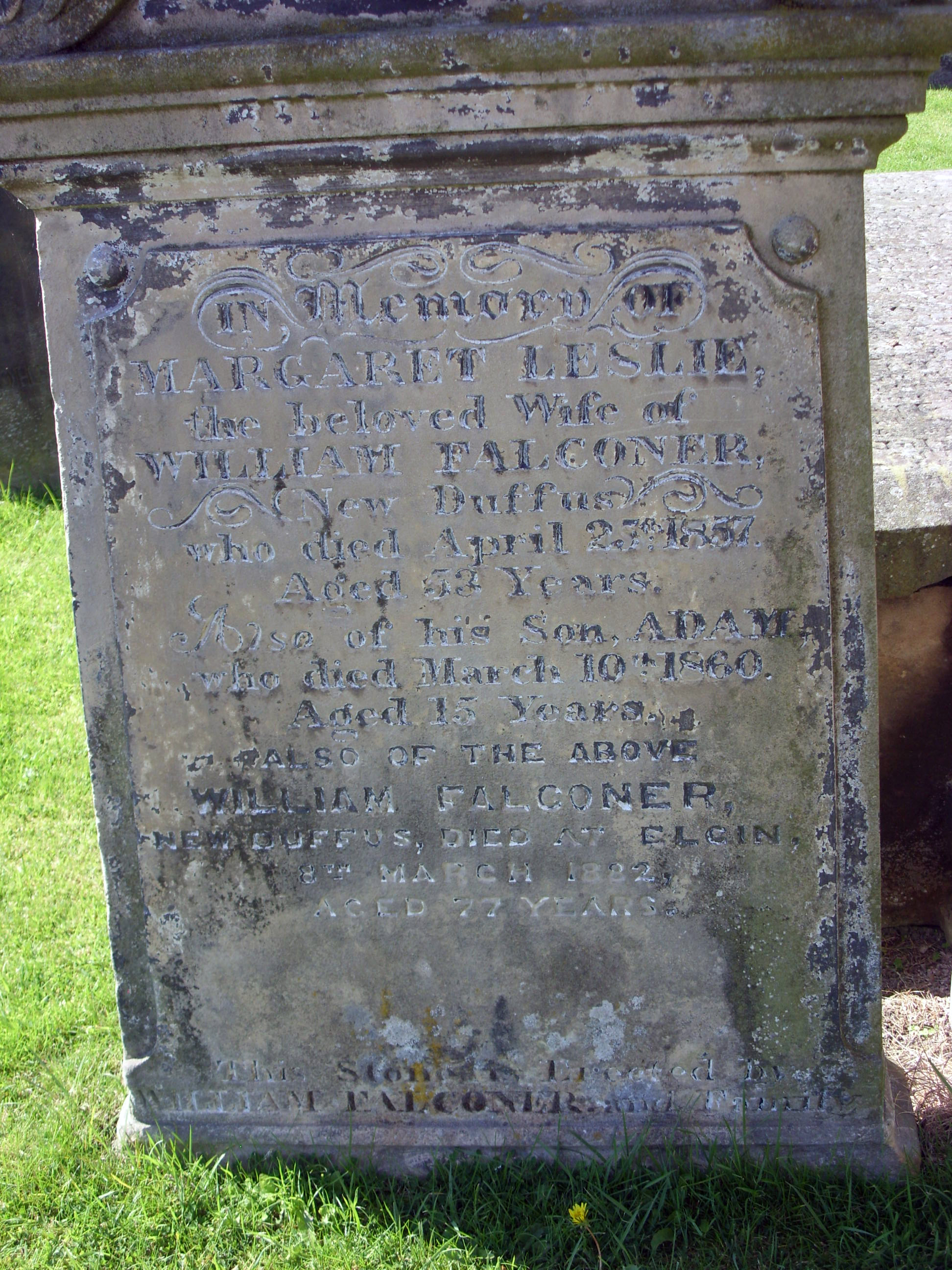Elgin Cathedral Burial Ground