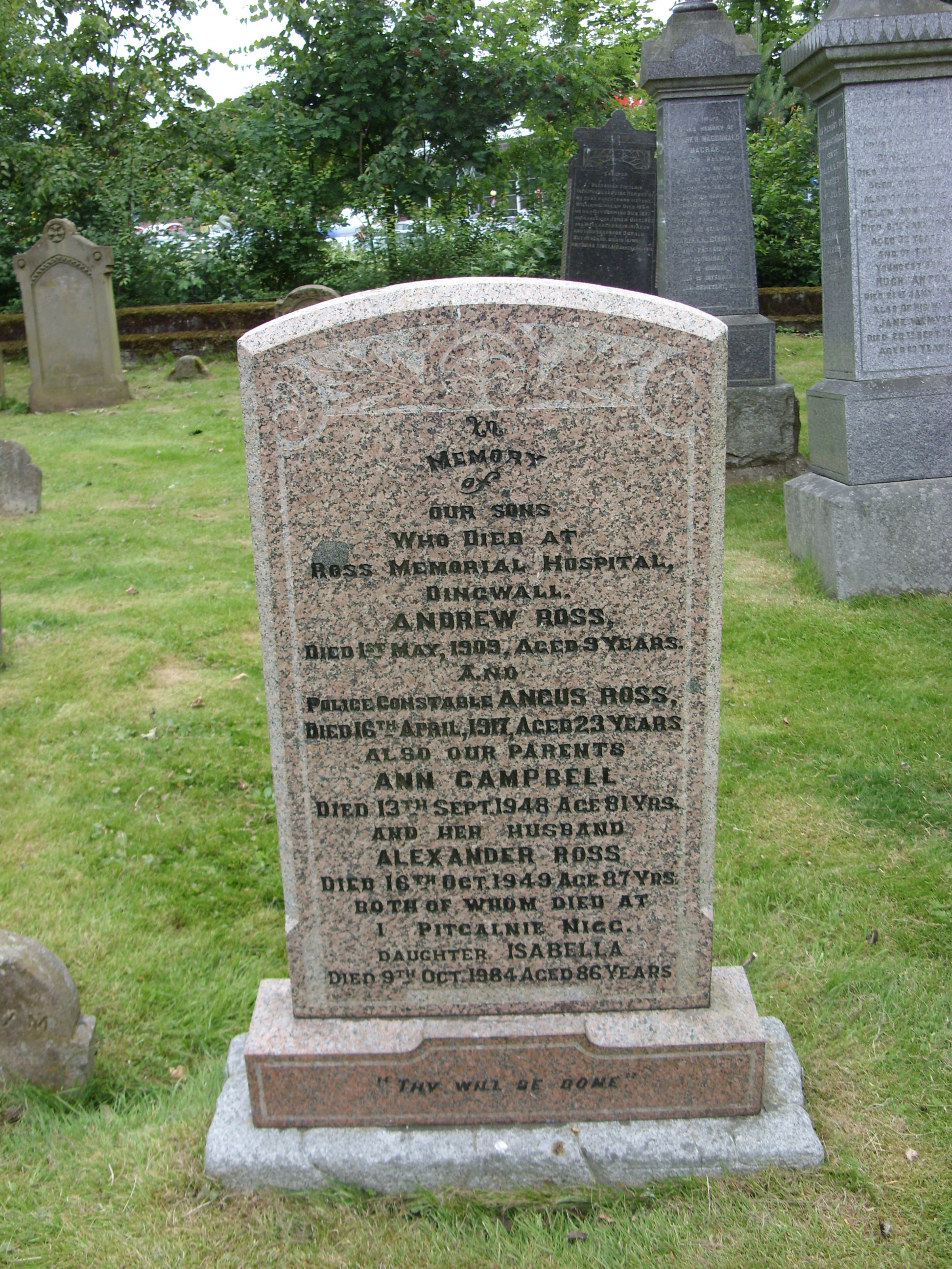 St Clement's Churchyard, Dingwall, Ross-shire