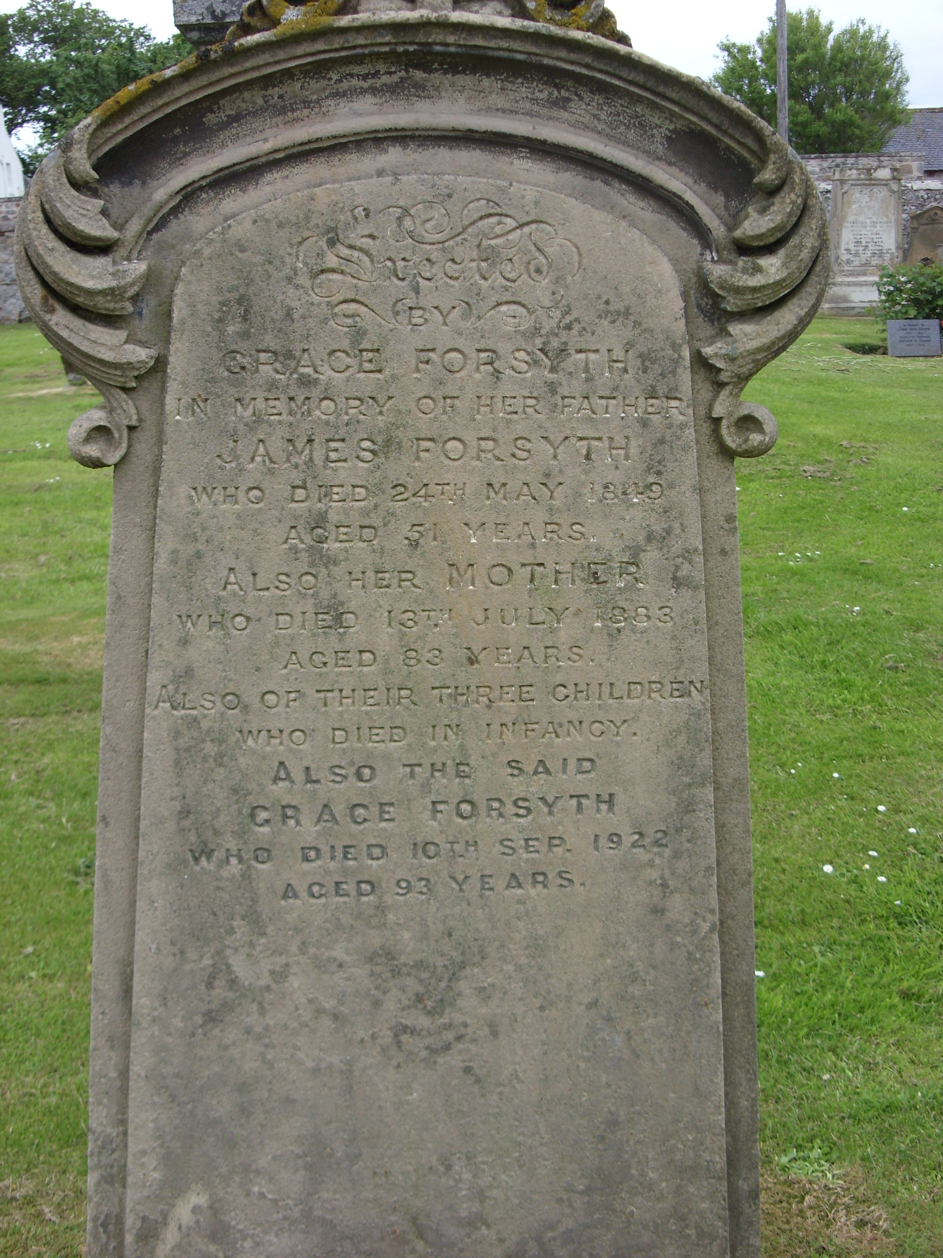 Kinneddar Cemetery, Lossiemouth, Morayshire