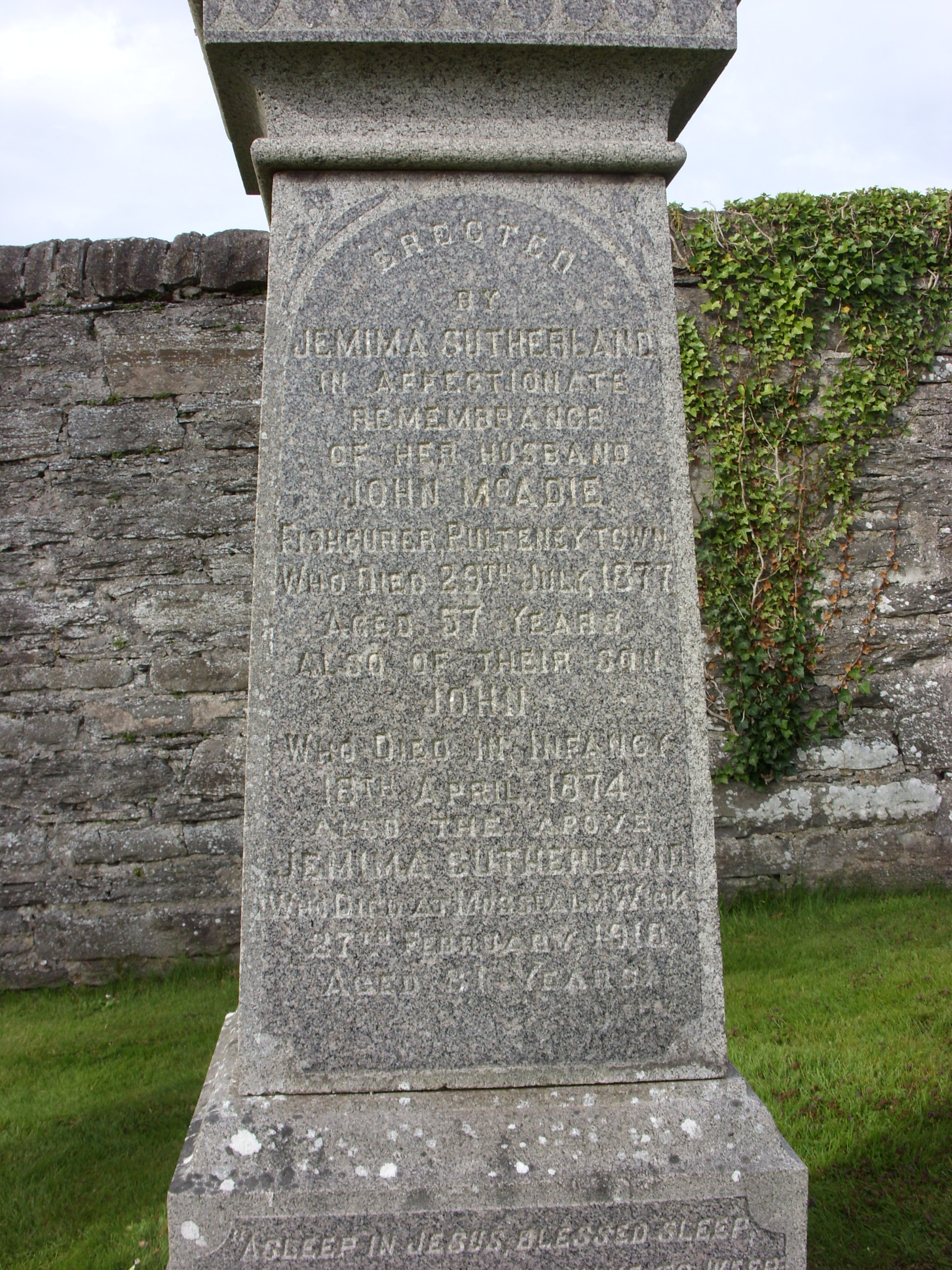 Wick Cemetery,Caithness - Old Section